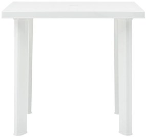 Zahradní stůl bílý 80 x 75 x 72 cm plast - Default Title
