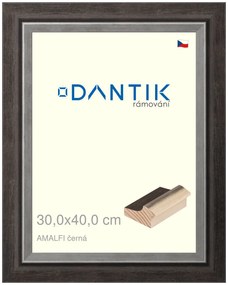 DANTIK rámeček 30x40 | AMALFI černá (Plexi Čiré)