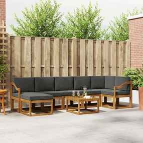 Venkovní pohovková souprava 8 ks Přirozená a Anthracitová 3366760