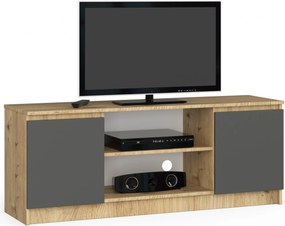 TV stolek K140 dub artisan/grafitová šedá