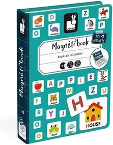 JANOD Magnetibook Anglická abeceda / Magnetická knížka / 104 magnetick