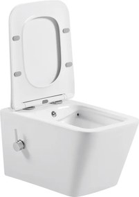 Erga Mery, závěsná WC mísa s funkcí bidetu, Rimless + toaletní sedátko, bílá lesklá, ERG-V03-MERY-RIM-BID-WH