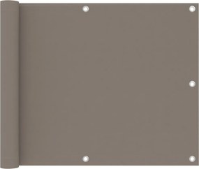 Balkónová zástěna taupe 75 x 400 cm oxfordská látka 134985
