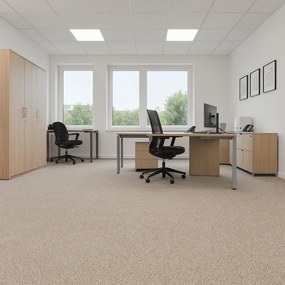 Timzo, Metrážový koberec Rubin 2113 l. beige, na míru, šíře 4m, béžová, ab (mřížka), chodba / předsíň