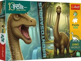 TREFL Puzzle Dino World: Brontosaurus / 100 dílků / 41 x 27,5 cm