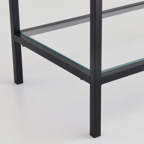 KALUNE DESIGN Kovový konzolový stolek GLAMP černá 552NOS1902