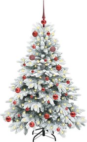 Umělý vánoční stromeček s 150 LED diodami Bílá 150 cm PE a PVC 3397601