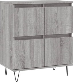 Příborníky 3 ks šedé sonoma kompozitní dřevo 3190203