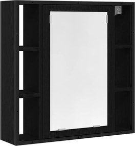 Sada koupelnového nábytku 4 ks Černý dub 33 x 33 x 185,5 cm 3334423