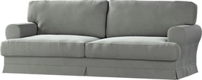 Potah na pohovku IKEA Ekeskog rozkládací barva šedá látka lesklé, sametová