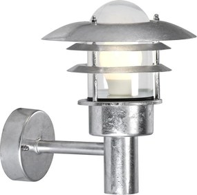 NOR 71431031 Venkovní nástěnné svítidlo Lønstrup 22 1x60W E27 galvanizovaná čirá - NORDLUX