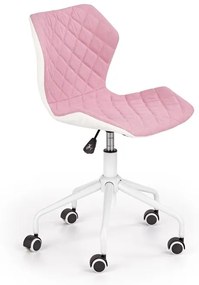 Halmar Dětská židle Matrix 3, bílá/růžová