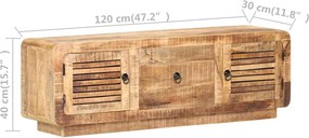 TV stolek 120 x 30 x 40 cm hrubé mangovníkové dřevo 320460