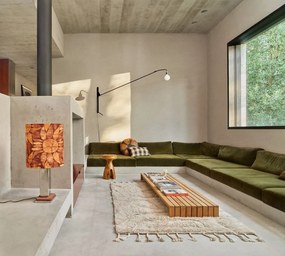 Béžový vlněný koberec se vzorem Limitless - 140*200 cm