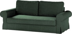 Potah na pohovku IKEA Backabro, 3-místná, rozkládací barva zelená látka pletený vzor
