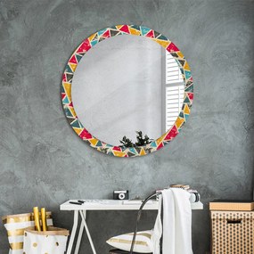 Kulaté dekorativní zrcadlo Retro složení fi 90 cm
