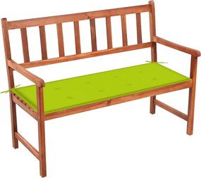 Zahradní lavice s poduškou 120 cm masivní akáciové dřevo 3063779
