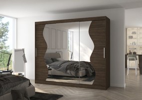 ADRK Furniture Skříň s posuvnými dveřmi a zrcadlem SHARON 250 SW-SHA-CH-250+A460