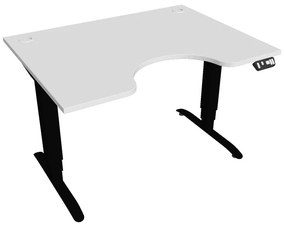 Hobis Motion Elektr. nastavitelný stůl 120x90 s pamětí - HOBIS ERGO MOTION MSE 3M 1200 Dekor stolové desky: bílá, Barva kovové podnože: černá