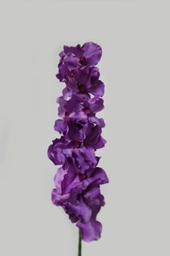Fialová umělá orchidej na stonku 115cm