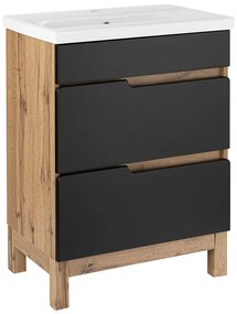 Comodo Koupelnová skříňka s keramickým umyvadlem Alek 60-2Z