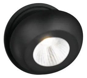 Nástěnné svítidlo Flare, 1x černé kovové stínítko, b