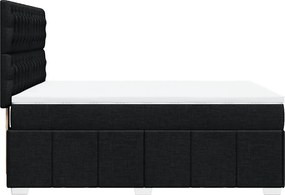 Box spring postel s matrací černá 140 x 190 cm textil 3293972