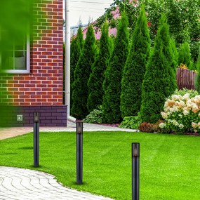 Exteriérové ​​svítidlo Harlem, 1x plastové/černé kovové stínítko, (80 cm)