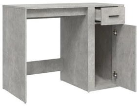Petromila Psací stůl betonově šedý 100 x 49 x 75 cm kompozitní dřevo