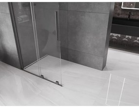 Mexen Velar, posuvné dveře typu Walk-in 70x200 cm, 8mm čiré sklo, grafitová matná, 871-070-000-03-66