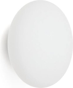 Bílé/ve stříbrné barvě nástěnné svítidlo ø 26 cm Bamila – Kave Home