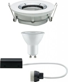 P 92903 Zápustné svítidlo LED Nova IP65 kulaté 7W GU10 bílá / chrom 1ks výklopné - PAULMANN