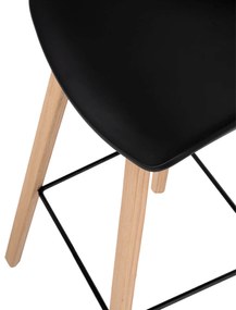 Barová židle rieno 66 cm černá MUZZA