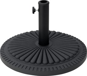 Základna pro slunečník Outsunny 14 kg, kulatá, držák slunečníku, váha pro slunečník s průměrem pólů 35-48 mm, pro balkon, terasu, zahradu, černá | Aos