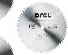 Kotoučová Pila Na Dřevo 500 mm x 60 Zubů