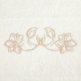 FROTÉ RUČNÍK LILA SADA 1KS 30X50 CM, 1KS 50X90 CM, 1KS 70X140 CM KRÉMOVÁ