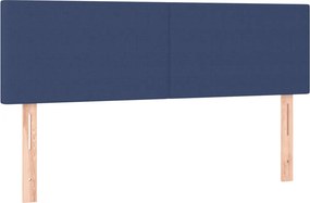 Box spring postel s matrací modrá 140x200 cm textil 3139903