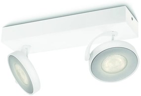LED WarmGlow Bodové svítidlo Philips Clockwork 53172/31/P0 bílé 2200K-2700K