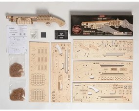 RoboTime 3D dřevěná mechanická skládačka Brokovnice Terminátor
