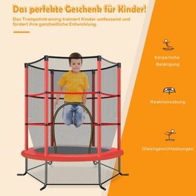 Costway Zahradní trampolína Ø140 cm s ochrannou sítí trampolína