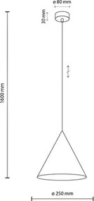 TK Lighting Cono M / Závěsné svítidlo / E27 / 15W