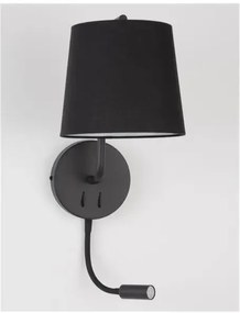 Designové nástěnné svítidlo Sage 20 černé