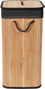 COMPACTOR Koš na prádlo Bamboo - obdélníkový černá / 90 L / 45 x 35 x