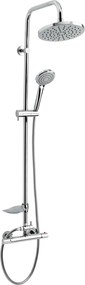 Novaservis - Sprchový set s termostatem, 20 cm, 1 proud, chrom SET040/TER,0