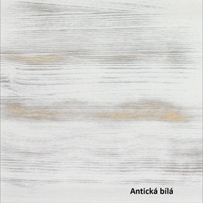 ARTEN Rustikální manželská postel POPRAD ACC03 - borovice (bílý vosk) Rozměry: 180x200 cm
