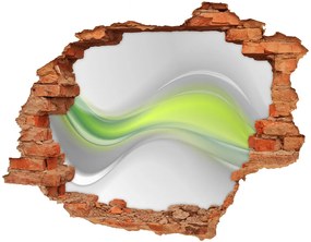 Wallmuralia Samolepící díra zeď 3D Abstrakce vlny 90x70 cm