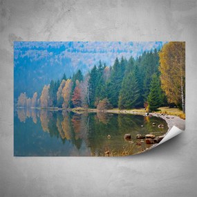 Plakát - Lesní jezero (60x40 cm) - PopyDesign