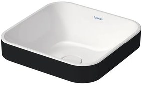 Duravit Happy D.2 Umyvadlová mísa 40 x 40 cm, bílá/antracit 2359406100