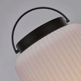 Bílá plastová stolní LED lampa Kave Home Verona