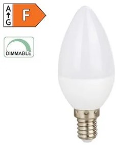 Diolamp SMD LED žárovka matná Candle C37 7W/230V/E14/3000K/700Lm/250°/Dim